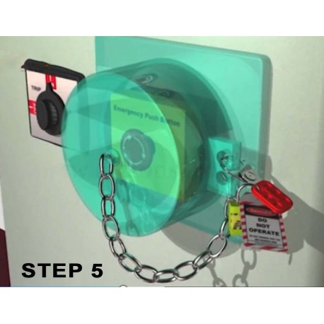 Electrical Panel lockout Round With Chain | Protector FireSafety