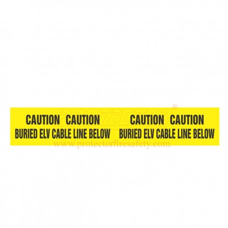 Barricade Underground Tape Yellow/Black 6" | Protector FireSafety