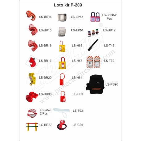 LOTO Electrical kit P-209 | Protector FireSafety