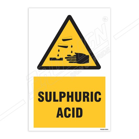 Sulphuric Acid Warning Sign| Protector FireSafety
