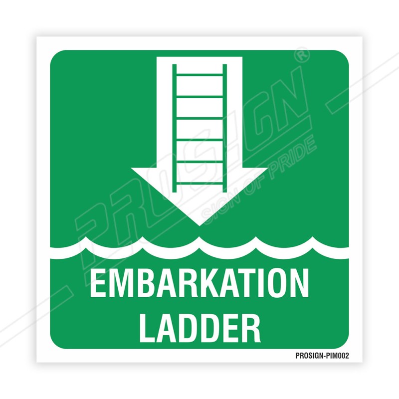 Embarkation Ladder IMO Sign| Protector FireSafety