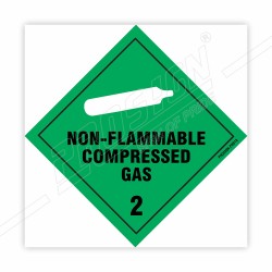 Non Flammable Compressed Gas 2 Hazardous Sign| Protector FireSafety