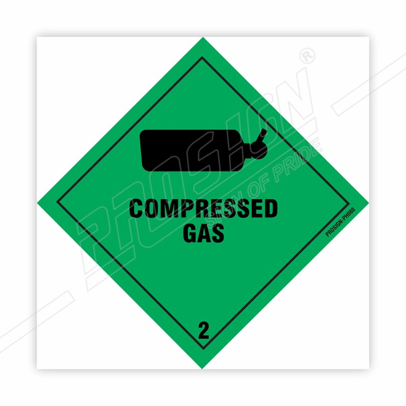 Compressed Gas Hazardous Sign| Protector FireSafety