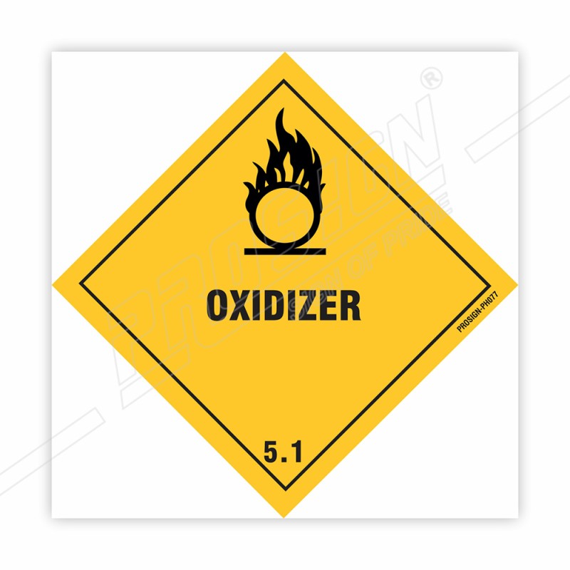 Oxidizer Hazardous Sign| Protector FireSafety