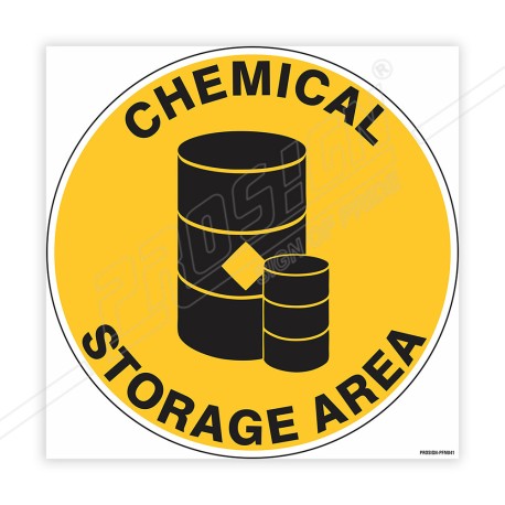 Chemical Storage Area Floor Marking Sign| Protector FireSafety