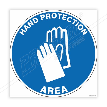Hand Protection Area Floor Marking Sign| Protector FireSafety