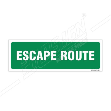 Escape Route Sign| Protector FireSafety