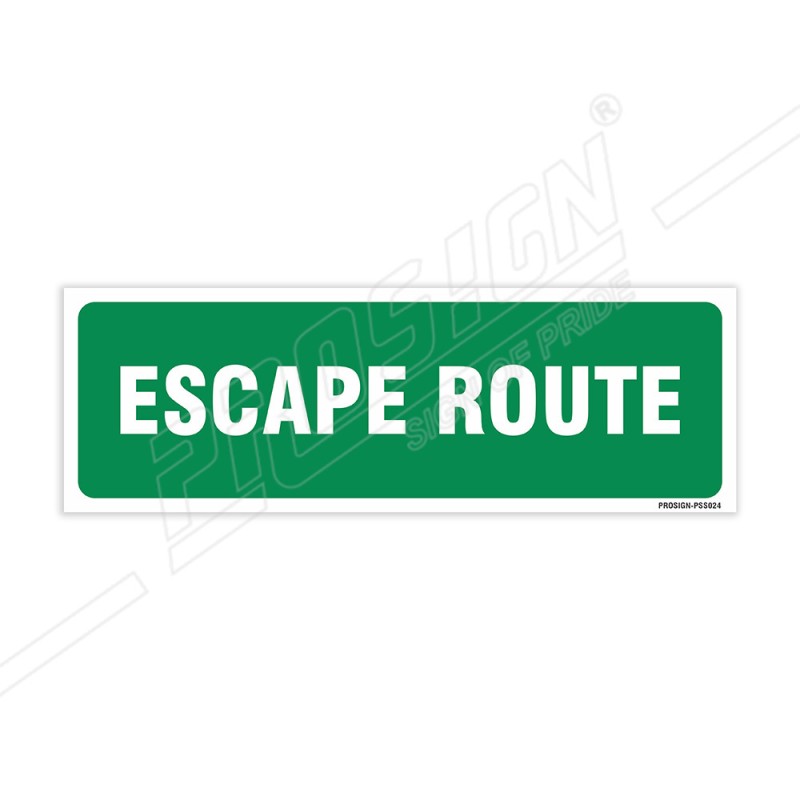Escape Route Sign| Protector FireSafety