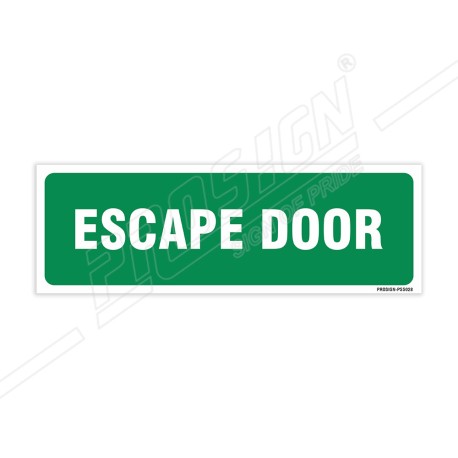 Escape Door Sign| Protector FireSafety