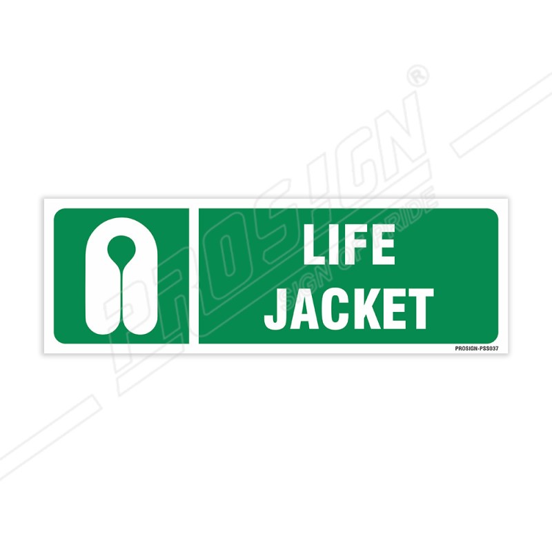 Life Jacket Sign| Protector FireSafety
