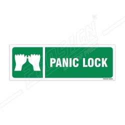 Panic Lock Sign| Protector FireSafety