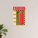 Zebra Board Sign| Protector FireSafety