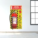 Foam Type Fire Extinguisher Bottle Back Side Zebra Board| Protector ...