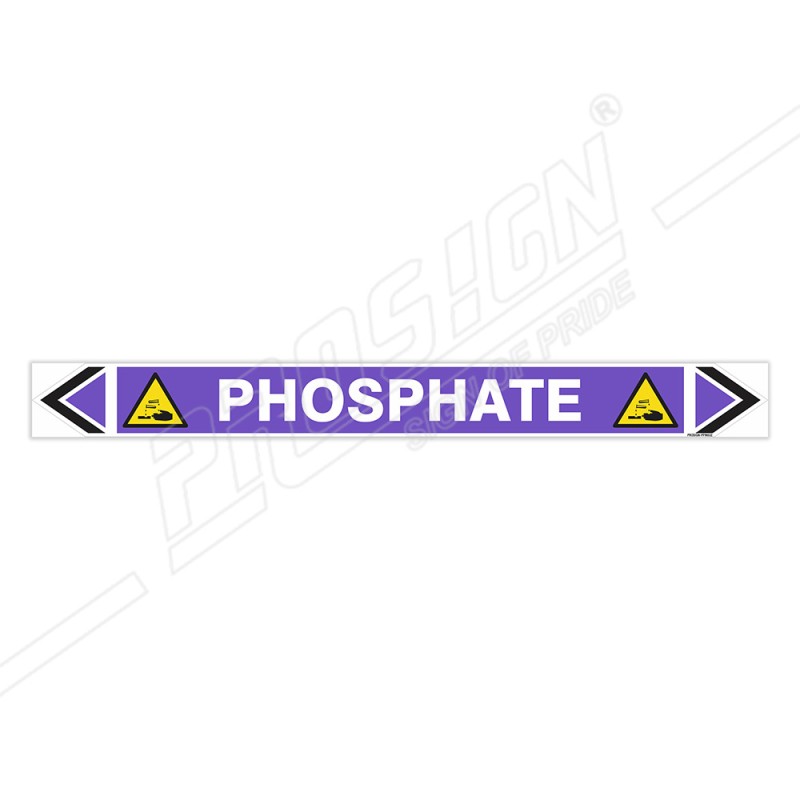 Phosphate Pipe Marking Sticker Sign| Protector FireSafety