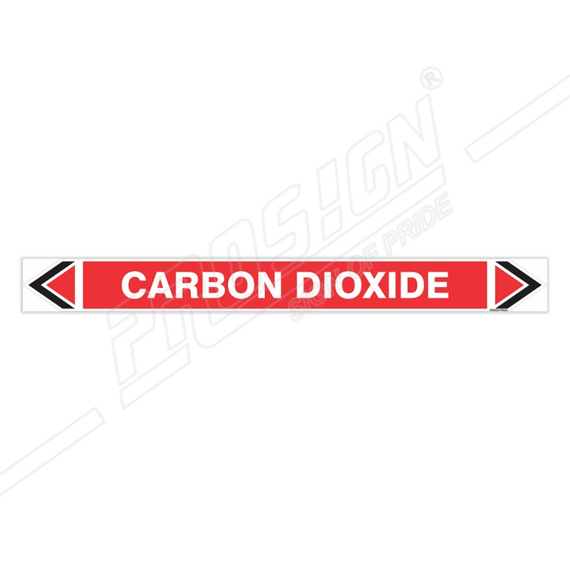 Carbon Dioxide Fire Pipe Marking Sticker Sign| Protector FireSafety