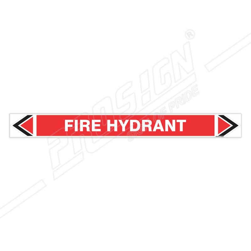 Fire Hydrant Fire Pipe Marking Sticker Sign| Protector FireSafety