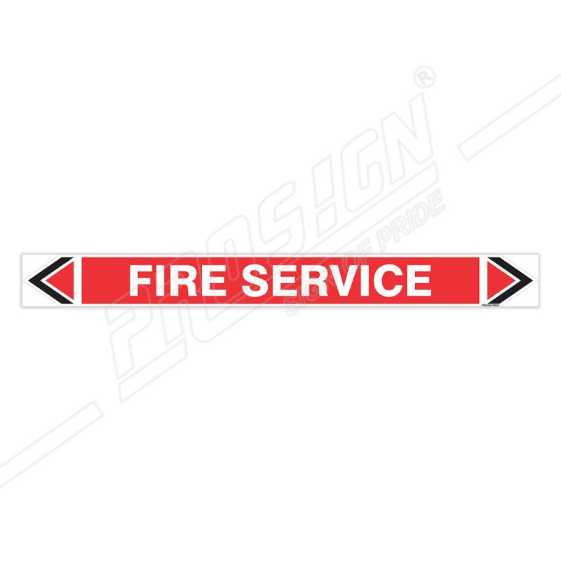 Fire Service Fire Pipe Marking Sticker Sign| Protector FireSafety