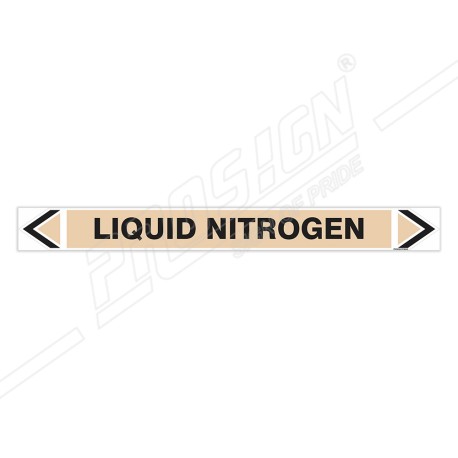 Liquid Nitrogen Gas Pipe Marking Sticker Sign| Protector FireSafety