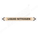 Liquid Nitrogen Gas Pipe Marking Sticker Sign| Protector FireSafety