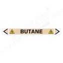 Butane Gas Pipe Marking Sticker Sign| Protector FireSafety