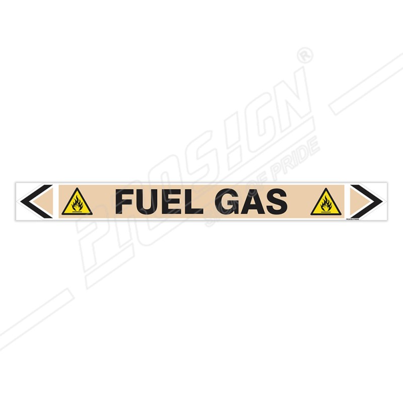 Fuel Gas Pipe Marking Sticker Sign| Protector FireSafety