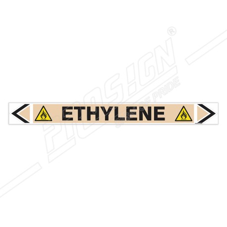 Ethylene Gas Pipe Marking Sticker Sign| Protector FireSafety