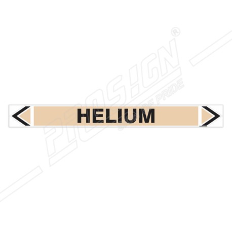 Helium Gas Pipe Marking Sticker Sign| Protector FireSafety