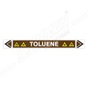 Toluene Oil Pipe Marking Sticker Sign| Protector FireSafety