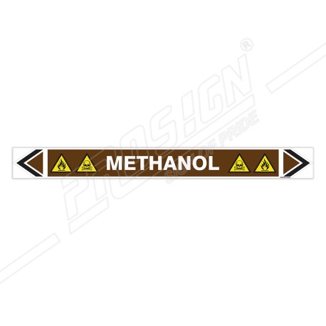 Methanol Oil Pipe Marking Sticker Sign| Protector FireSafety
