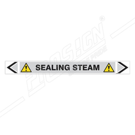 Sealing Steam Pipe Marking Sticker Sign| Protector FireSafety