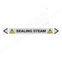Sealing Steam Pipe Marking Sticker Sign| Protector FireSafety