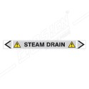 Steam Drain Pipe Marking Sticker Sign| Protector FireSafety