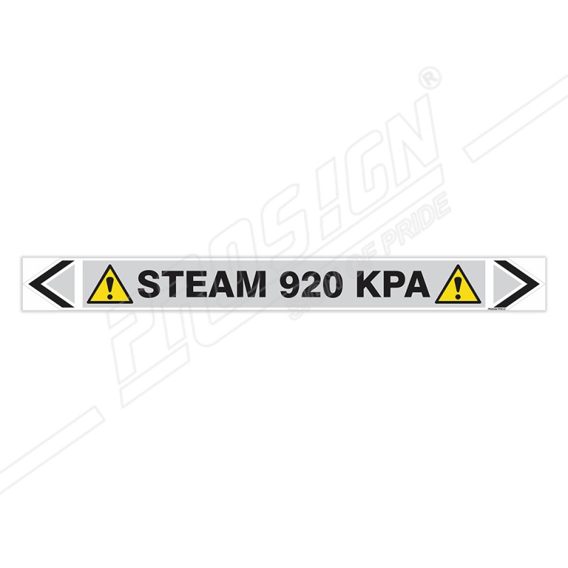 Steam 920 KPA Pipe Marking Sticker Sign| Protector FireSafety