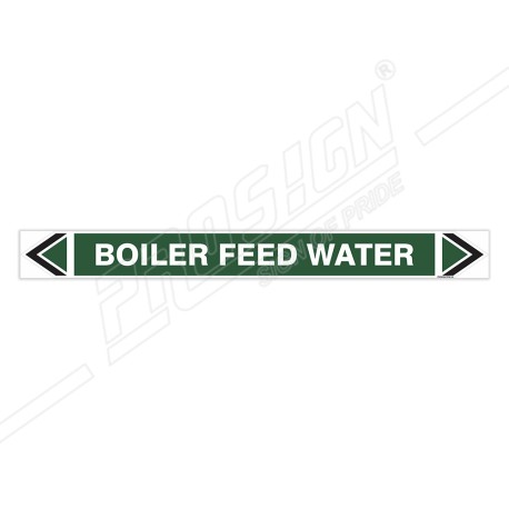 Boiler Feed Water Pipe Marking Sticker Sign| Protector FireSafety