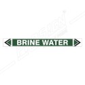 Brine Water Pipe Marking Sticker Sign| Protector FireSafety