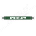 Overflow Water Pipe Marking Sticker Sign| Protector FireSafety