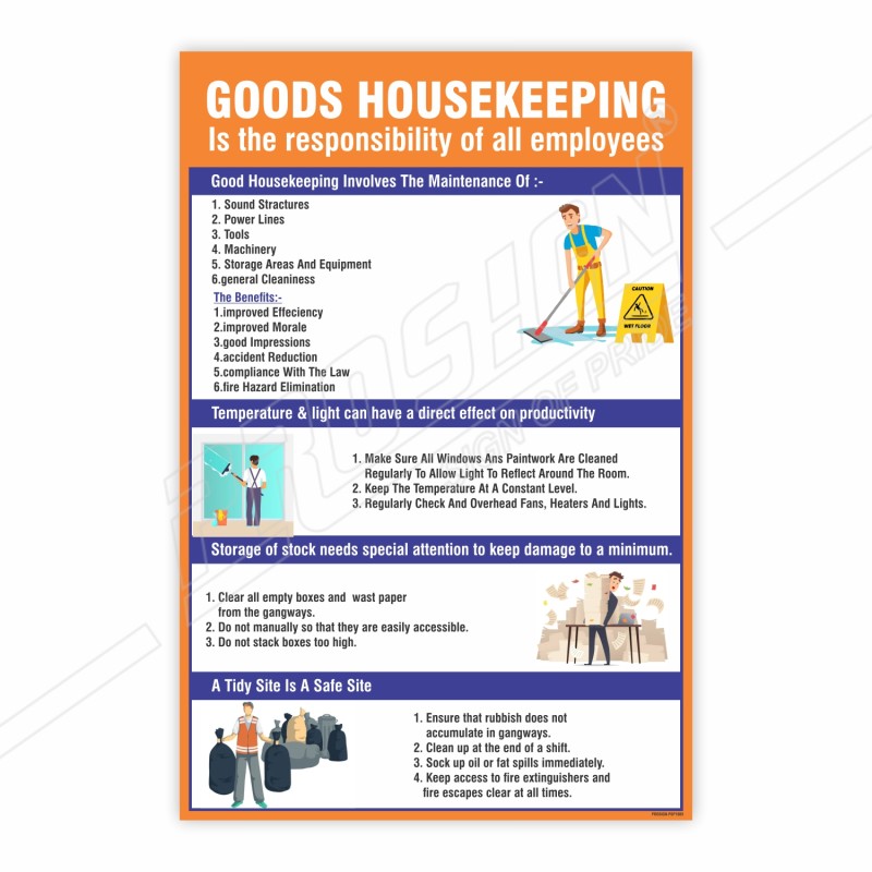 Good Housekeeping Safety Posters| Protector FireSafety