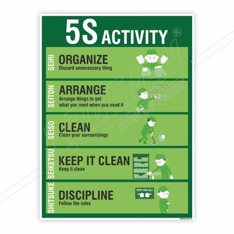 5S Activity Safety Posters| Protector FireSafety